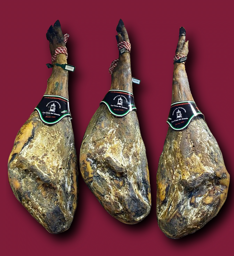 JAMON CEBO CAMPO 50% RAZA IBERICA (VITOLA VERDE) – La Casa del Jamón ...